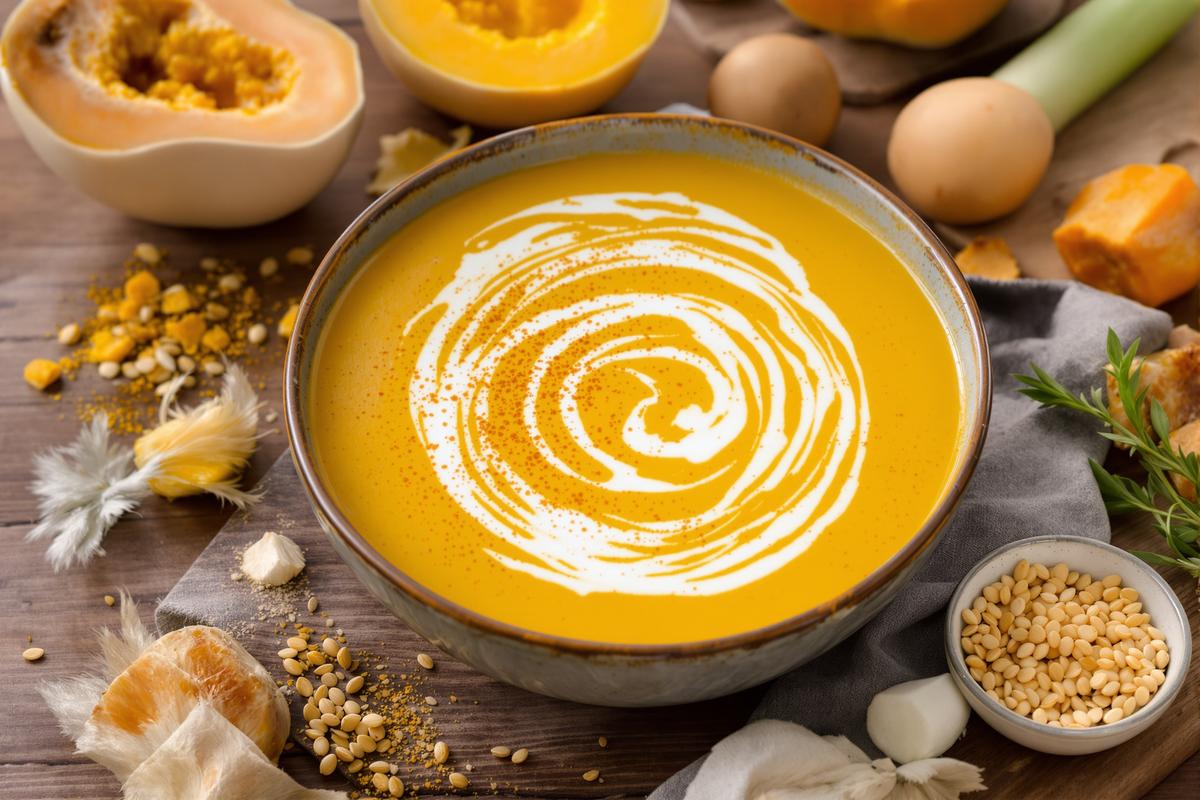 Comment préparer un velouté butternut poireaux au curry doux en toute ...